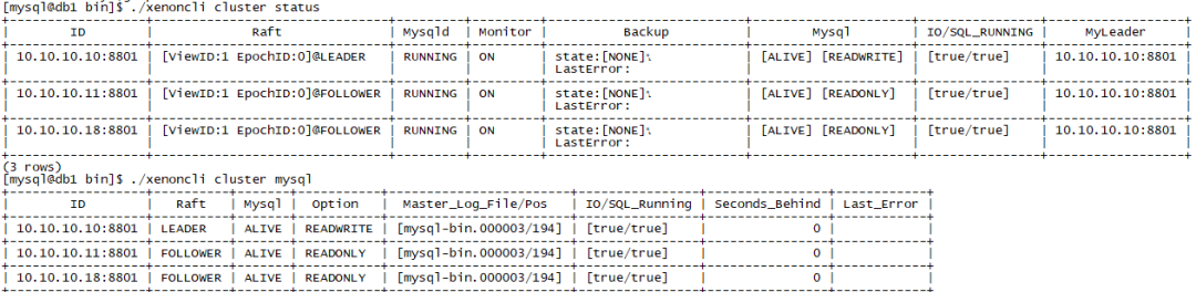 高可用 | Xenon 实现 MySQL 高可用架构之日常操作篇 - 墨天轮