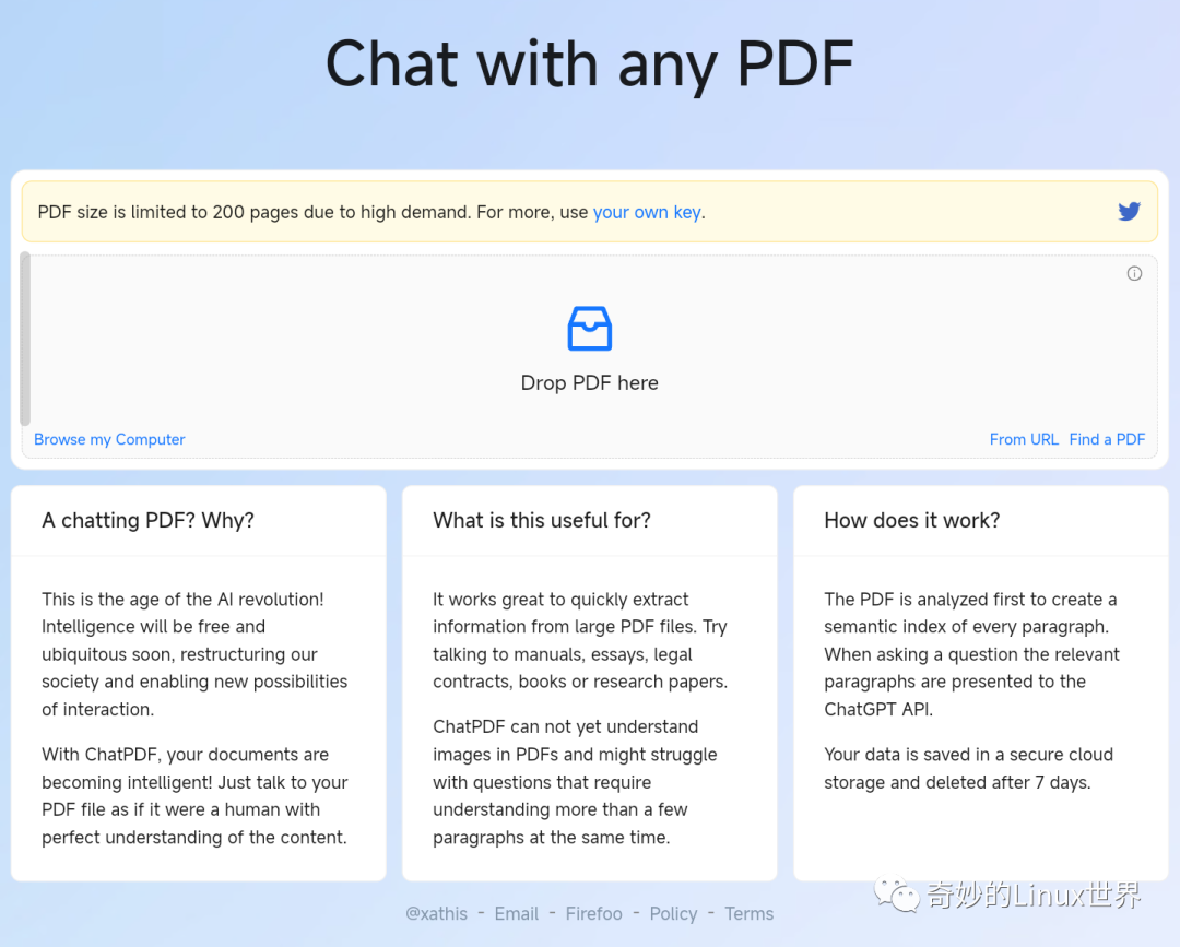 ChatPDF 也来了！一键上传文件即可解读，复制粘贴都省了 - 墨天轮