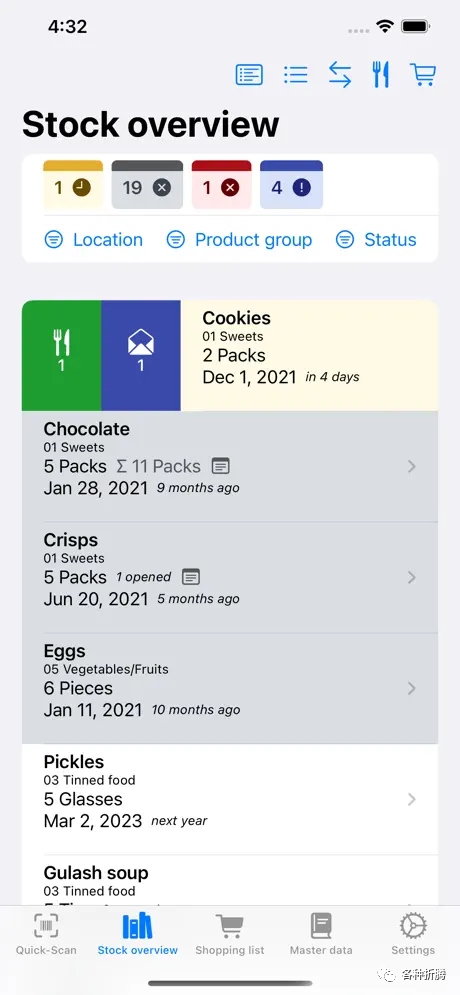 杂货和家庭管理解决方案Grocy - 墨天轮