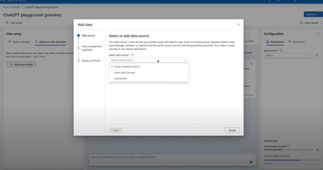 Azure OpenAI 服务数据支持公共预览（海外版）正式发布 - 墨天轮