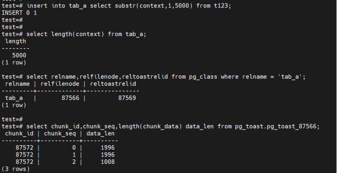 浅谈PostgreSQL之TOAST技术 - 墨天轮