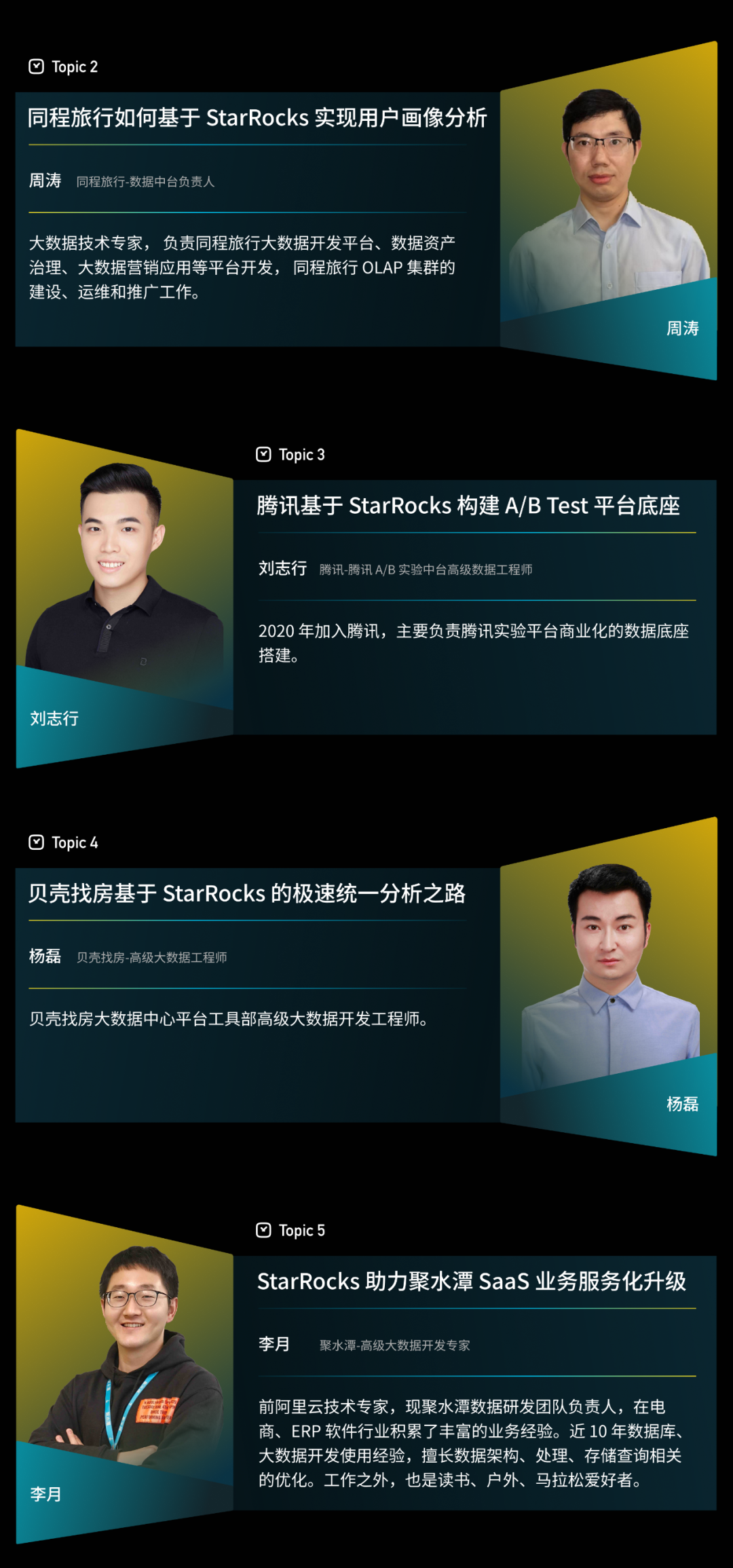 10+头部互联网企业的前沿应用场景探索实践，StarRocks Summit 2023分论坛揭晓！ - 墨天轮