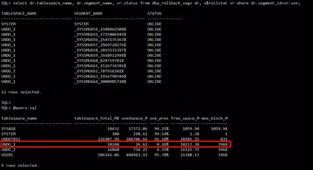 Oracle UNDO表空间占满的解决场景 - 墨天轮