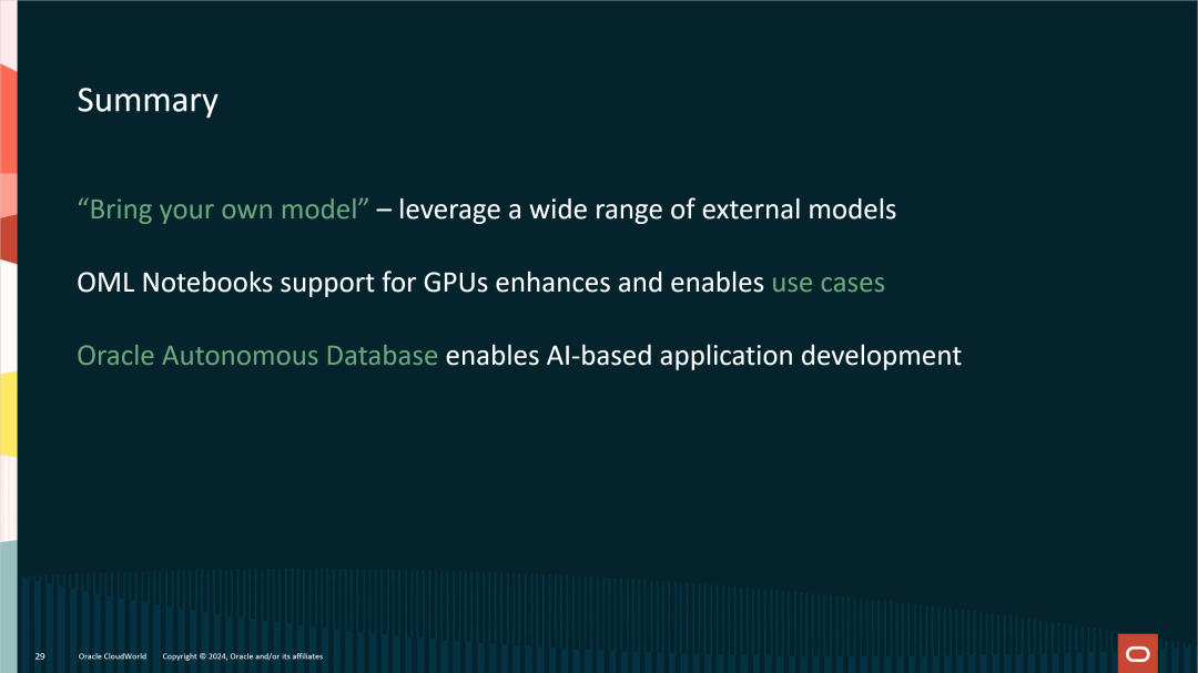 Oracle Database 23ai:在Oracle数据库中运行用户自定义的AI模型 - 墨天轮