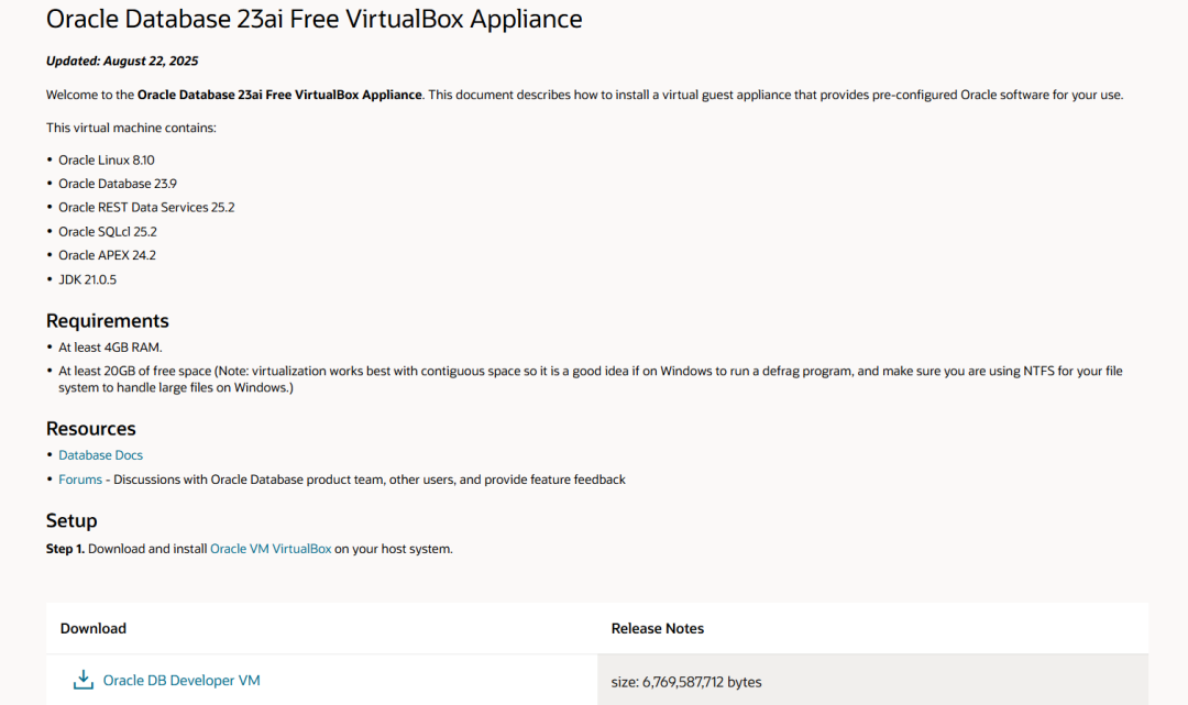 Oracle 23ai新鲜体验 - 墨天轮