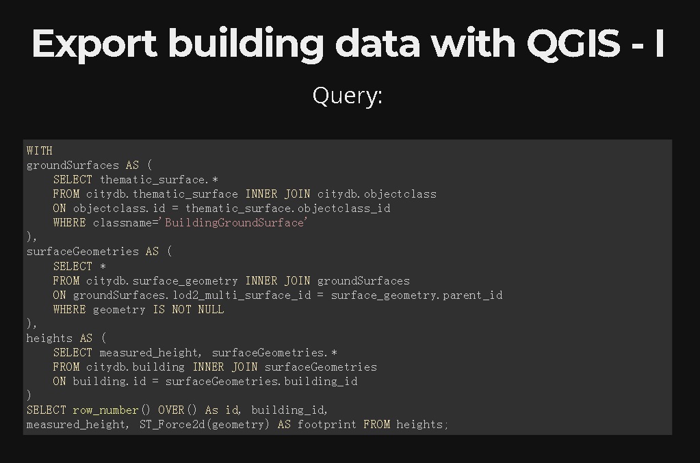 PostgreSQL 3D City 应用 - 墨天轮