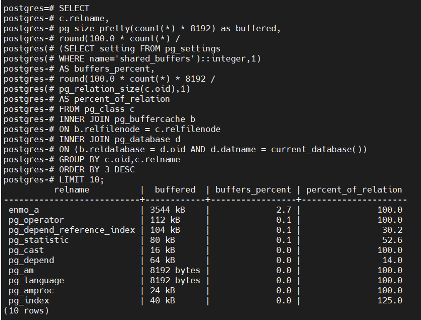 pg_buffercache安装及使用 - 墨天轮