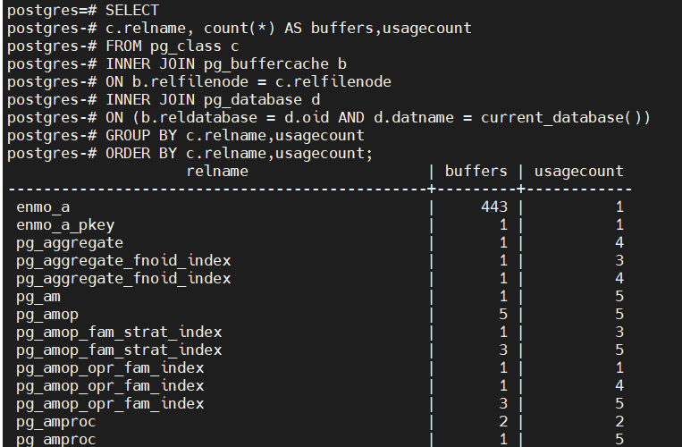 pg_buffercache安装及使用 - 墨天轮
