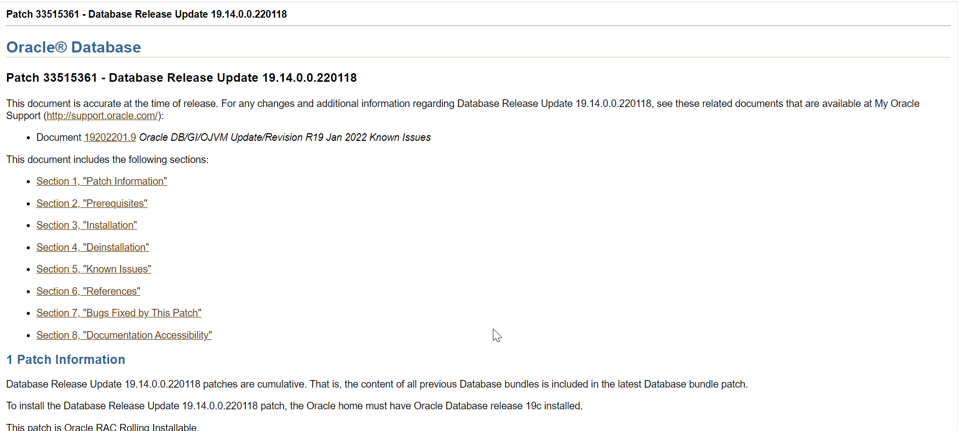 Oracle 19c Database Patch:2022年1月 墨天轮资源
