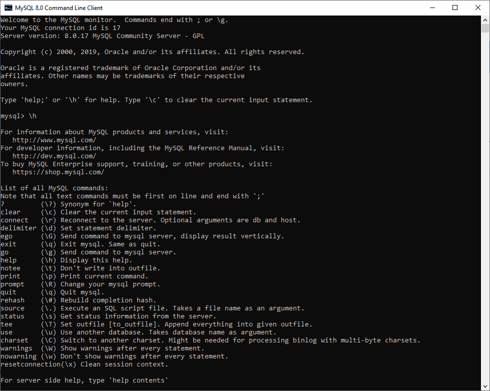  MySQL CLI MySQL 