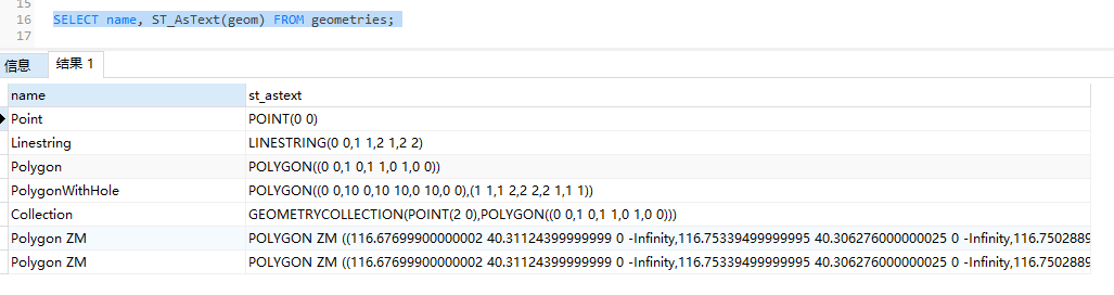 postgresql中geometry的插入测试 - 墨天轮