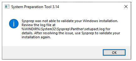 Win10封装:"Sysprep无法验证你的Windows安装" - 墨天轮