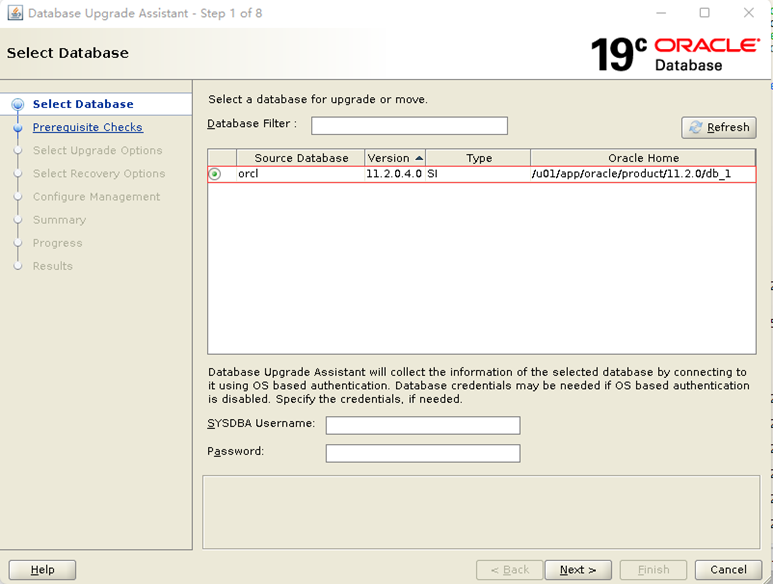 执行dbua后Source Database无数据 - 墨天轮