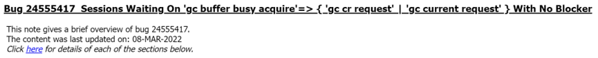 一个oracle Bug 引发的gc Crcurrent Request等待 墨天轮