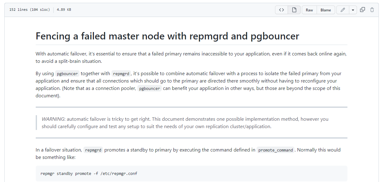 PG 之 REPMGR + PGBouncer 实现应用自动故障转移 - 墨天轮