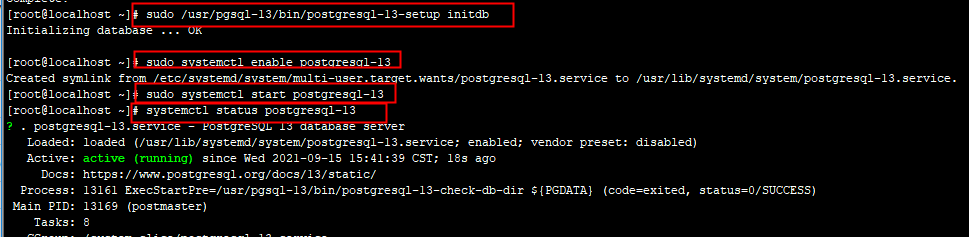 Postgresql 13安装 墨天轮