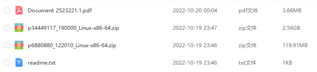 Patch p34449117_Linux_X86_X64_Oracle_19c RU17_221018.zip - 墨天轮资源