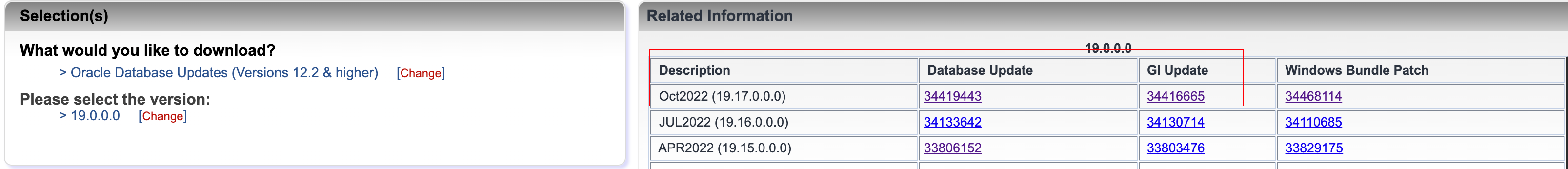 Oralce 19C 19.17 RU 20221018最新补丁含校验码（GI+DB+OPatch） - 墨天轮资源