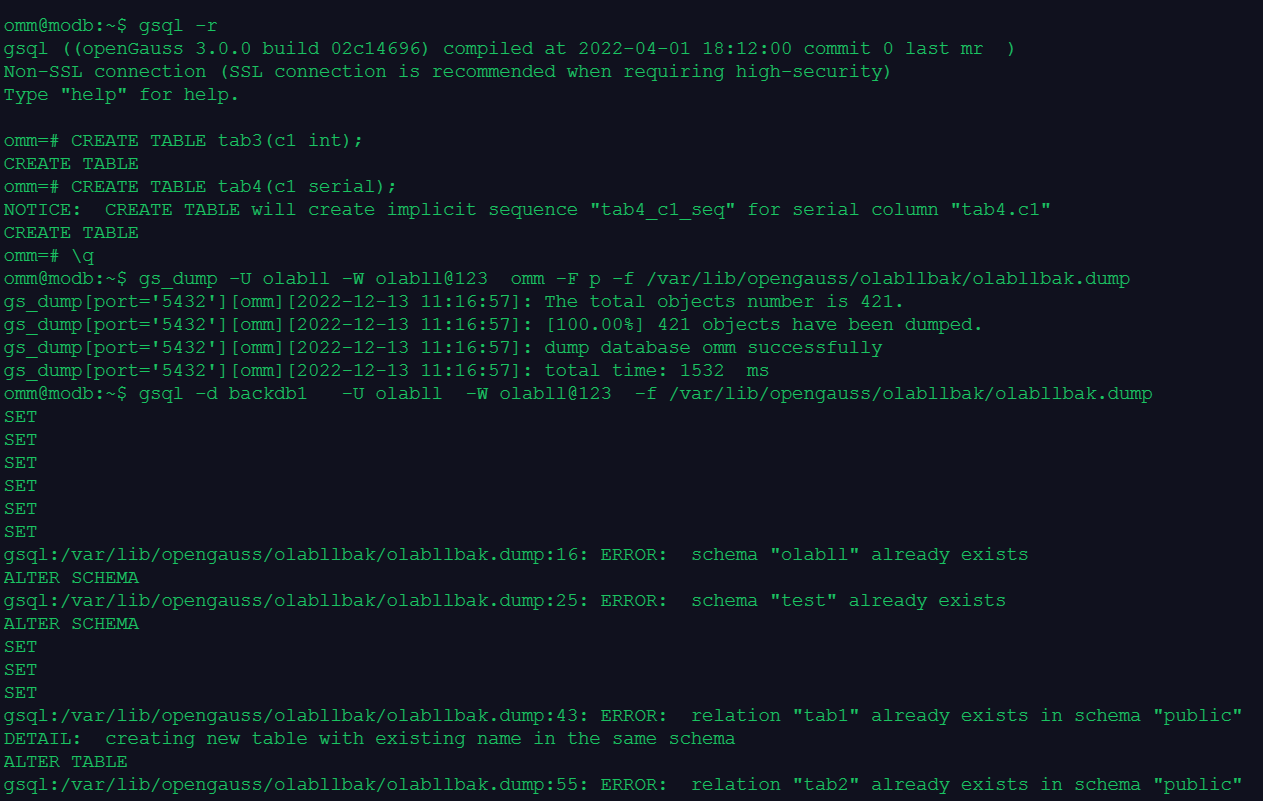 openGauss每日一练第20天 | 逻辑备份和恢复 - 墨天轮