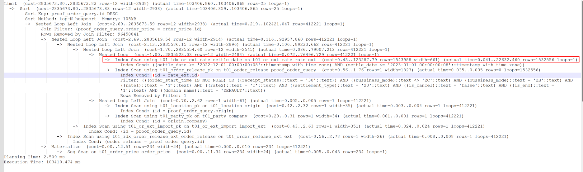 一个SQL加了一个无关紧要的条件后，执行计划改变，执行时间增加上百倍，请高手帮忙看看 - 墨天轮问答