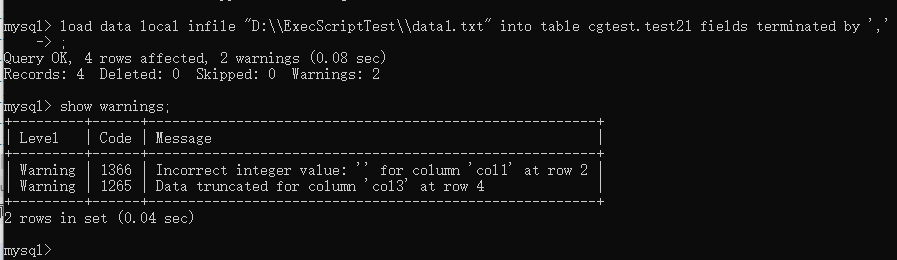 阿里rds Mysql Windows客户端本地批量导入 Load Data Local Infile 及null值的处理。 墨天轮 3960