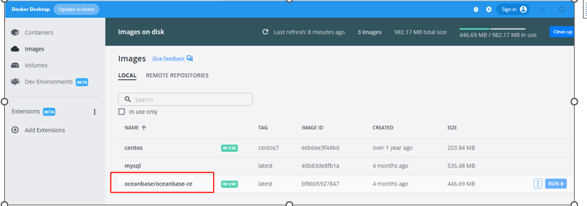 实践练习一 ： OceanBase Docker 体验 - 墨天轮