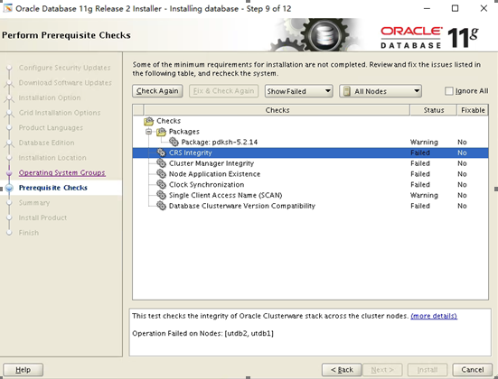 19c GI+11g DB RAC的安装报错处理 - 墨天轮