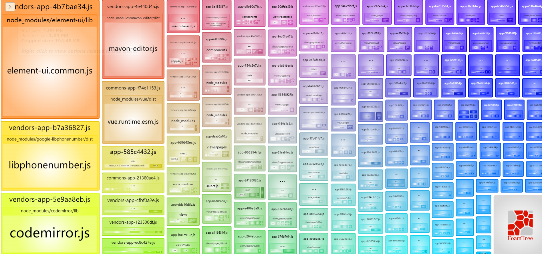 nuxt打包后文件过大的优化 - 墨天轮