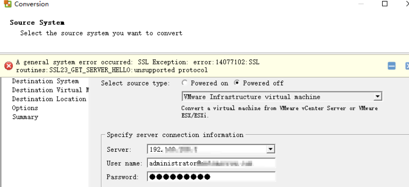 Vmware Vcenter Converter Standalone63转换报错问题 墨天轮