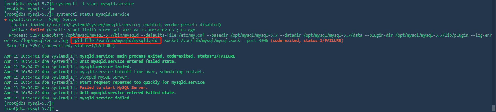 Mysql5 7 数据库启动失败解决方案 墨天轮