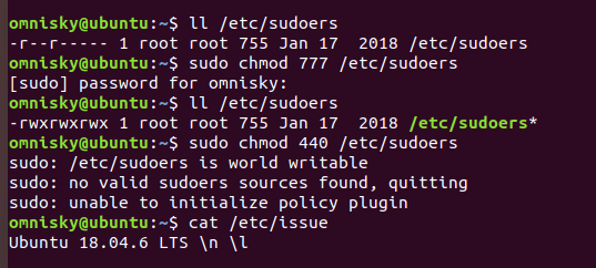 Ubuntu不小心把/etc/sudoers改成sudo chmod 777，不能改回440？ - 墨天轮