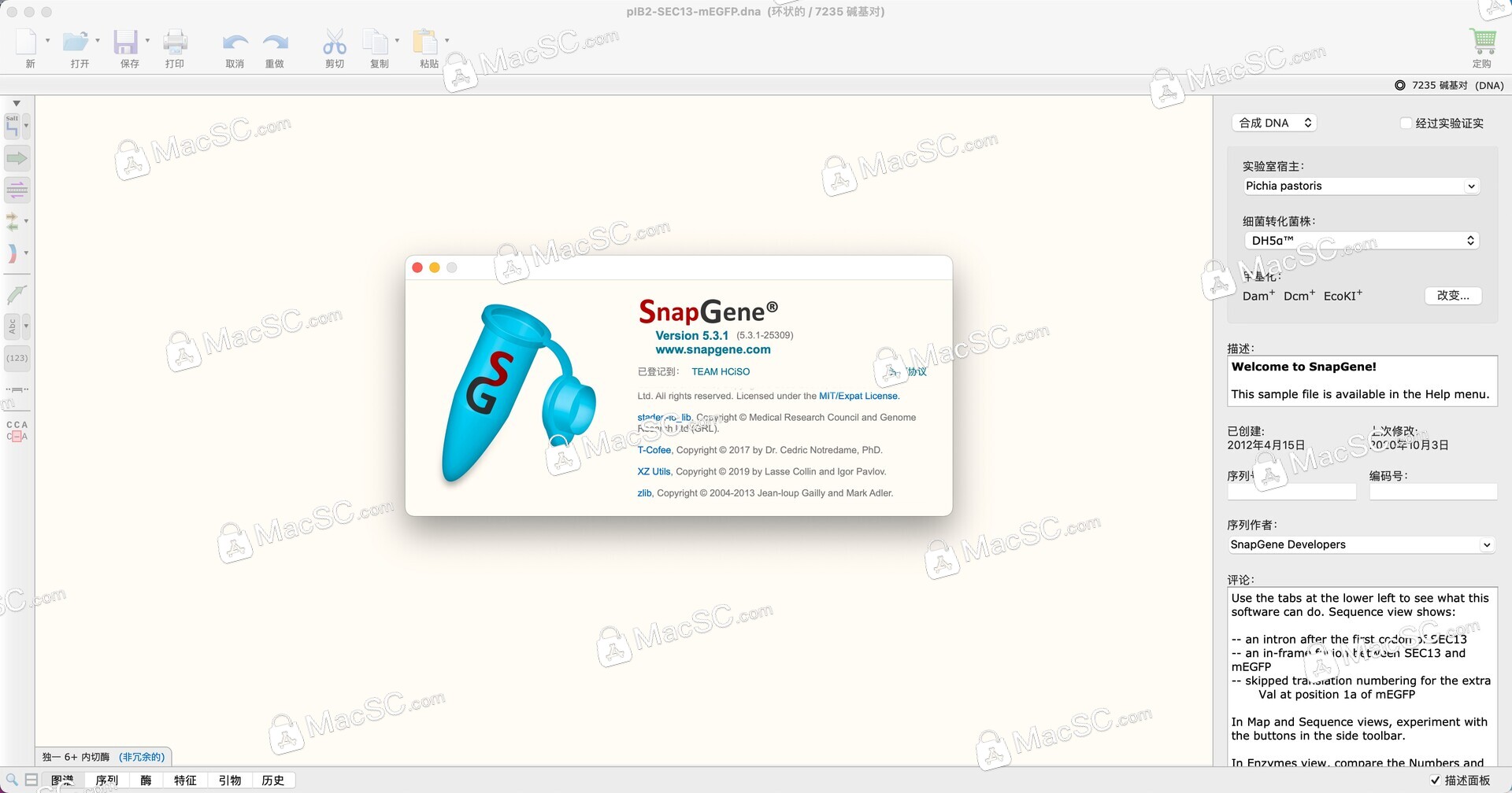 mac软件DNA序列文件查看-SnapGene for Mac 全功能版下载 - 墨天轮