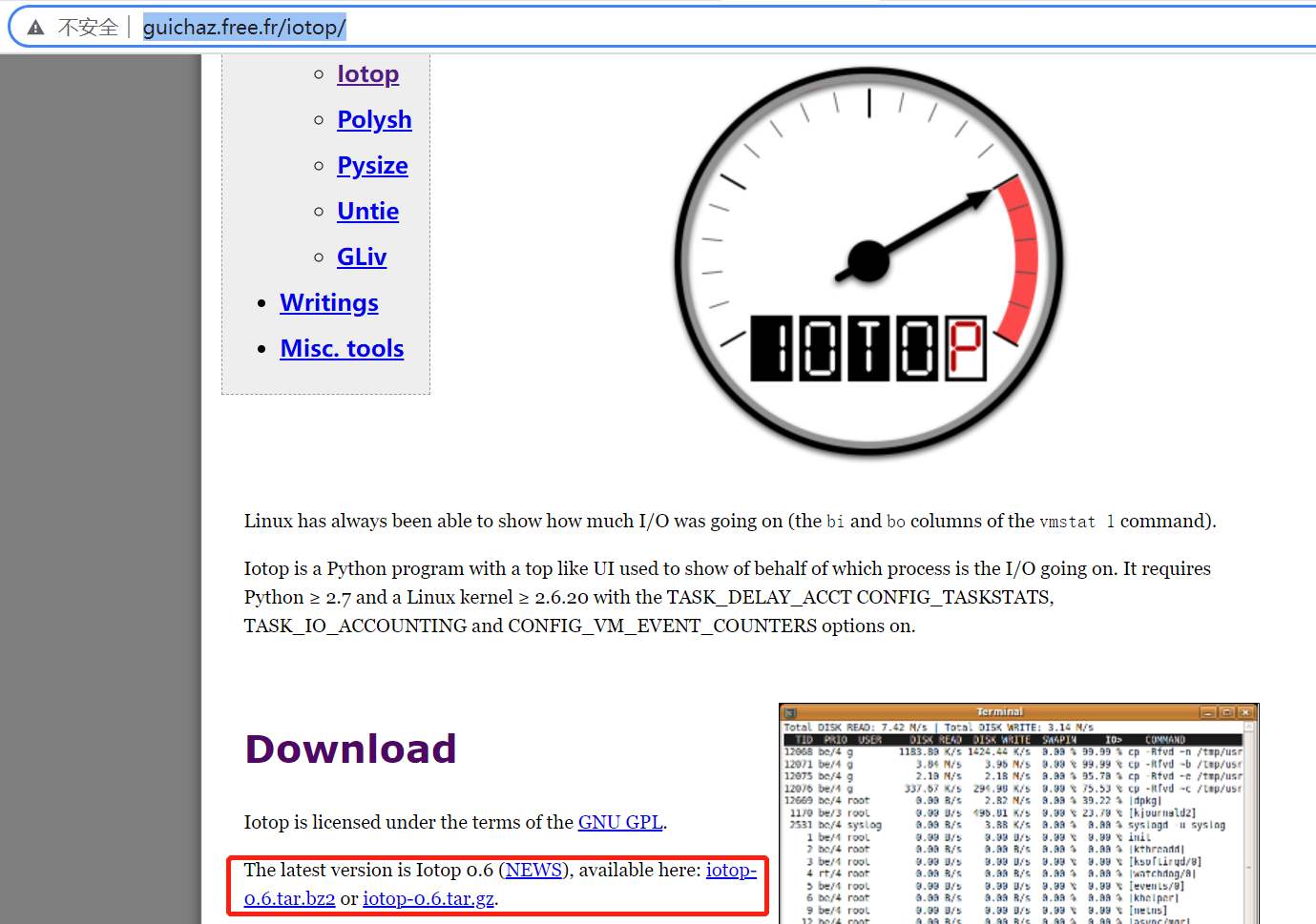 iotop安装使用 - 墨天轮