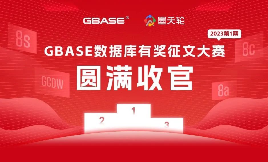 奖品大放送！2023第一期GBASE数据库有奖征文大赛获奖结果公示 - 墨天轮