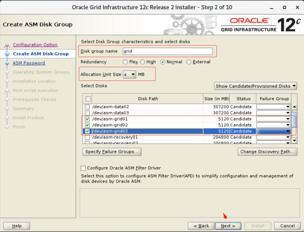 Oracle Linux 7.9 + ASM安装Oracle 12CR2 - 墨天轮