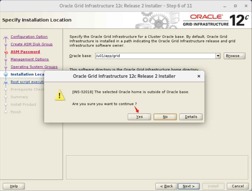 Oracle Linux 7.9 + ASM安装Oracle 12CR2 - 墨天轮