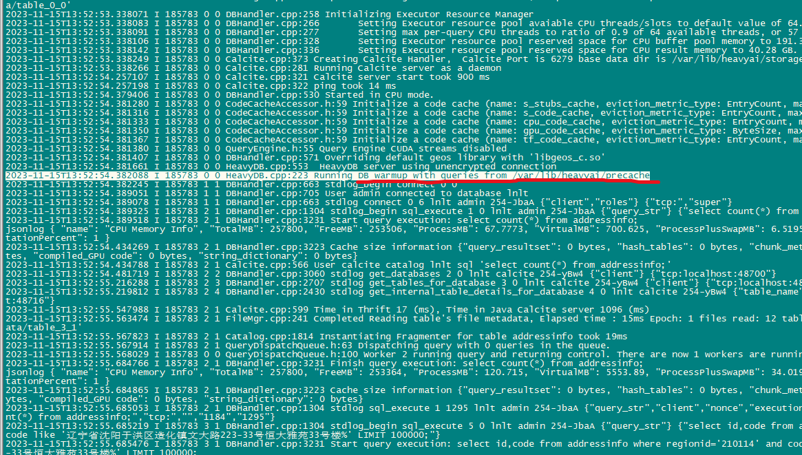 heavydb启动预加载数据优化 - 墨天轮