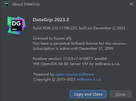jetbrains出品必属精品，datagrip激活码2023最新，一键激活至2099！ - 墨天轮