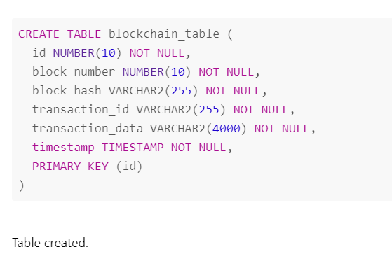 Oracle 23c新特性——区块链表 - 墨天轮