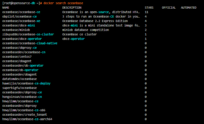 我和OceanBase的故事系列：Docker 安装部署 oceanbase 4 社区版操作记录 - 墨天轮