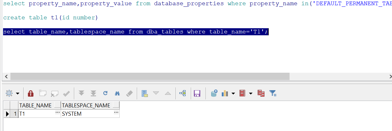 在Oracle 中创建用户时，若未提及DEFAULT TABLESPACE 关键字，默认情况下Oracle 就将哪个表空间分配给用户作为默认表 ...
