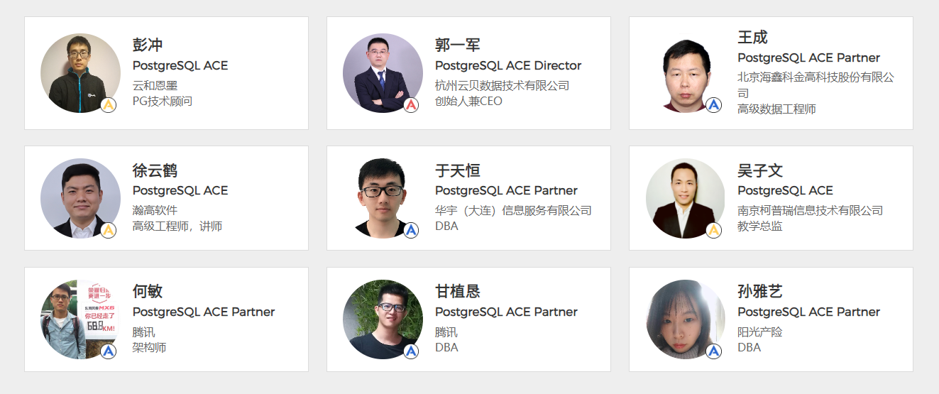 2024年 PostgreSQL ACE 群英榜，关注 PostgreSQL 璀璨明星 - 墨天轮