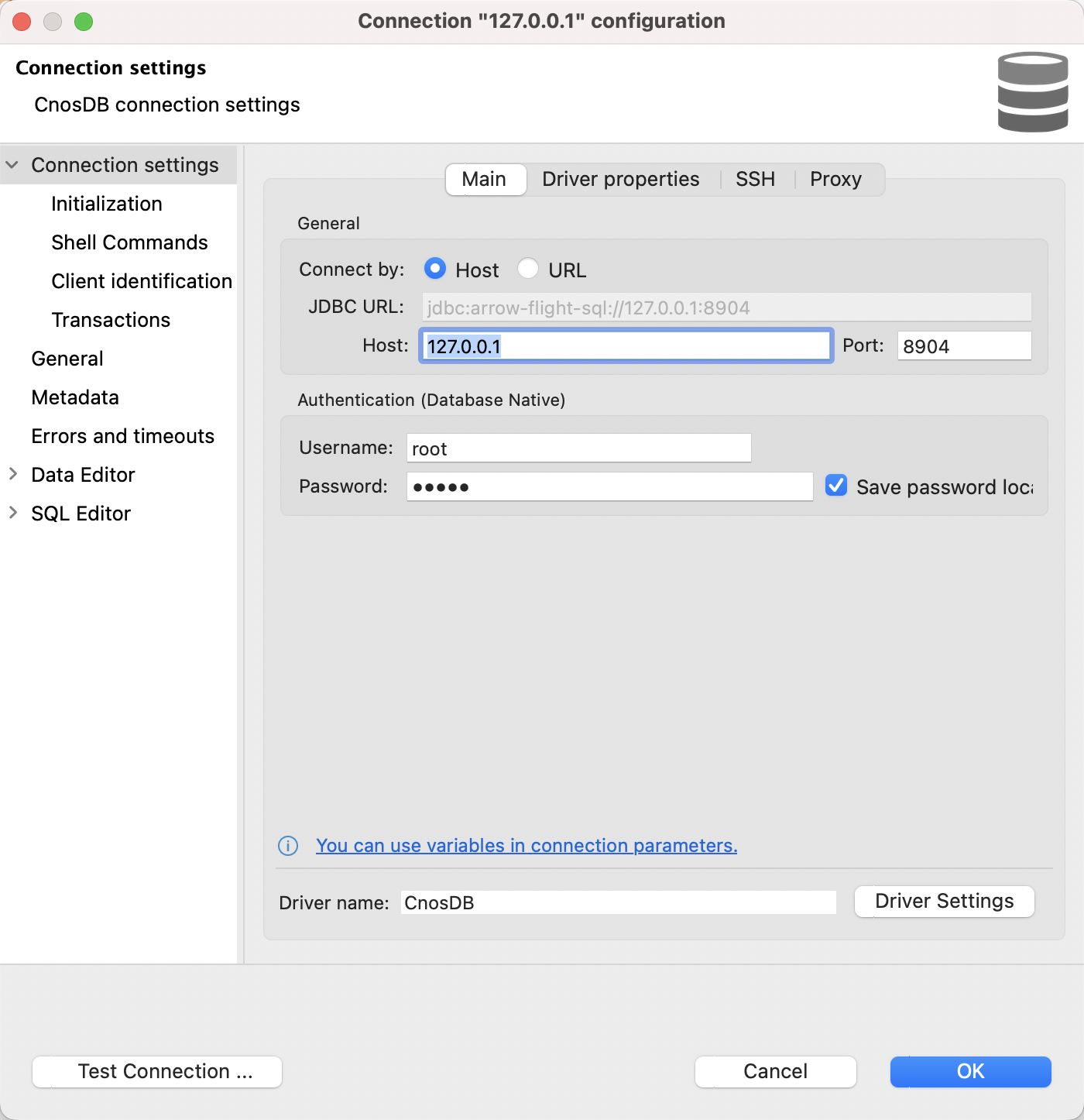 通过 DBeaver 连接 CnosDB - 墨天轮