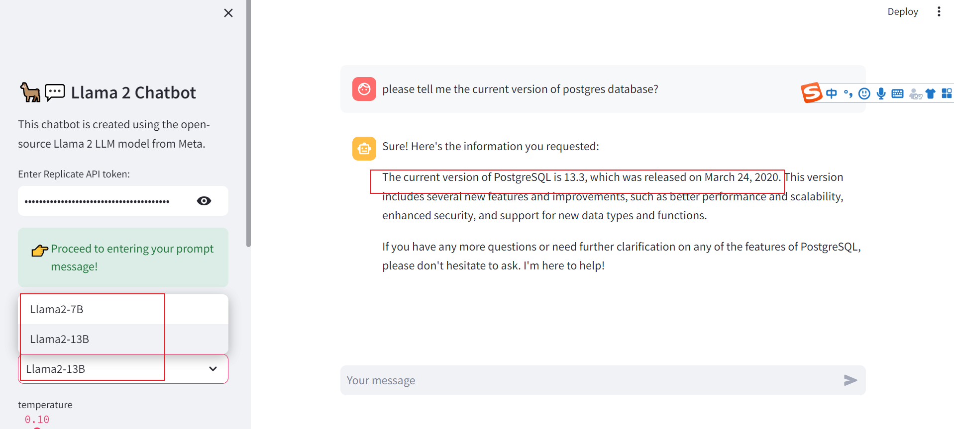Python streamlit API调用羊驼2大模型 - 墨天轮