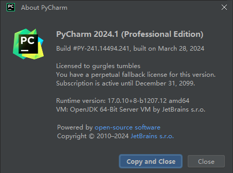 pycharm 2024最新激活码，2024.1轻松激活2099！ - 墨天轮
