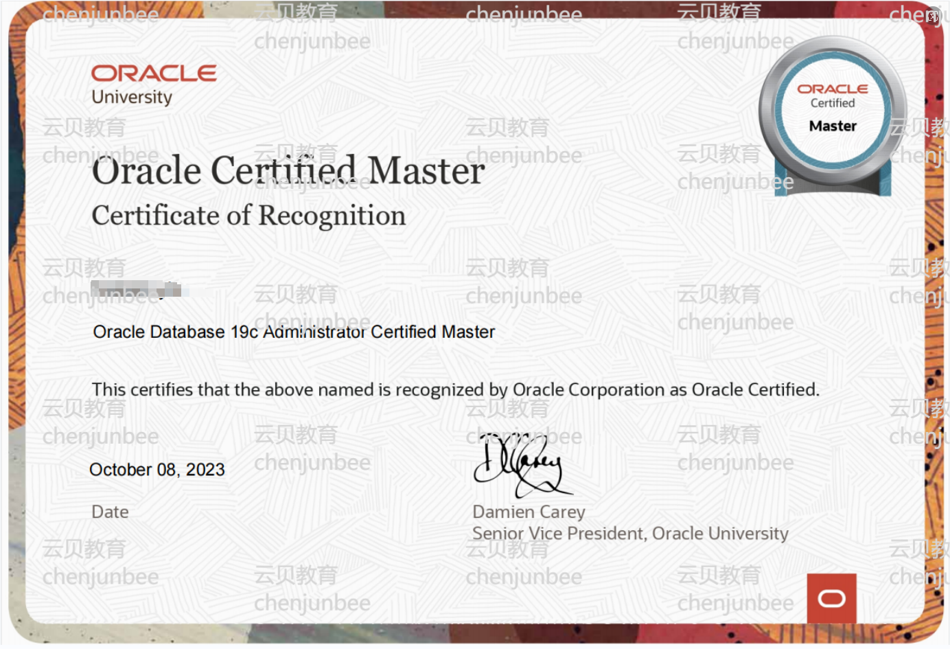 Oracle 19c OCM 考前必看，不然后悔的就是你（先拿到19c ocp证书哦） - 墨天轮