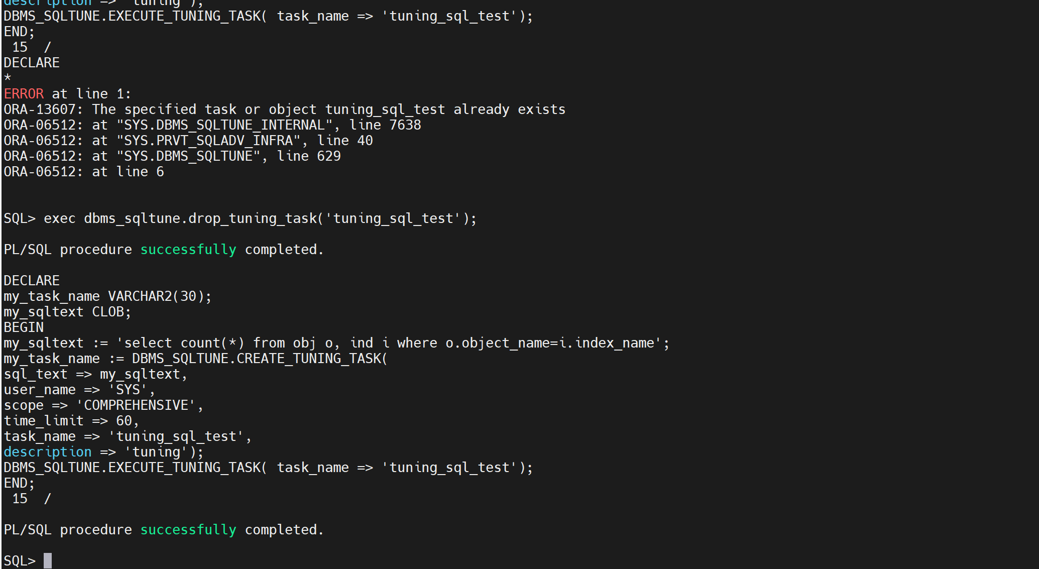 使用SQL Tuning Advisor对SQL的调优-简单使用 - 墨天轮