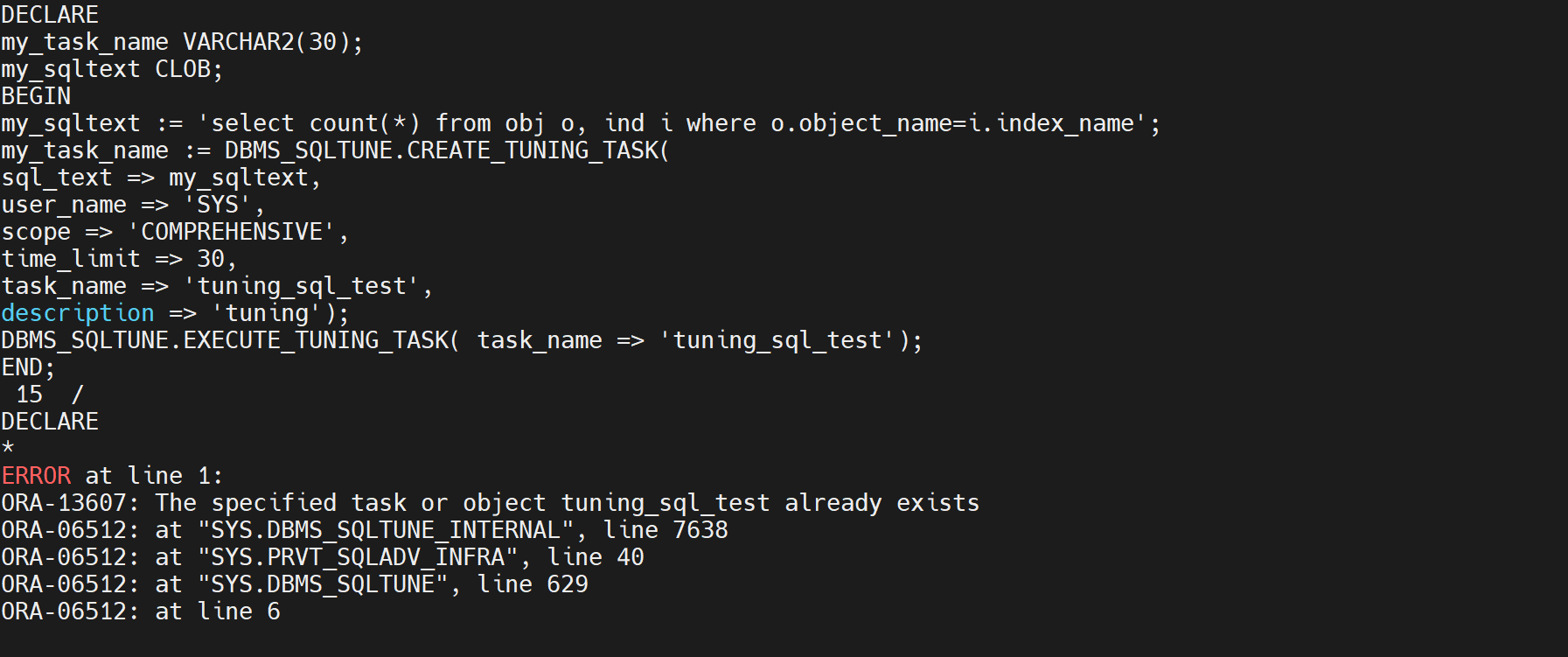 使用SQL Tuning Advisor对SQL的调优-简单使用 - 墨天轮