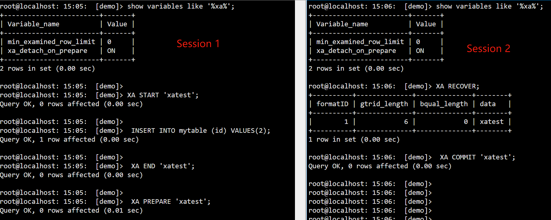 MySQL中 XA事务解析 - 墨天轮