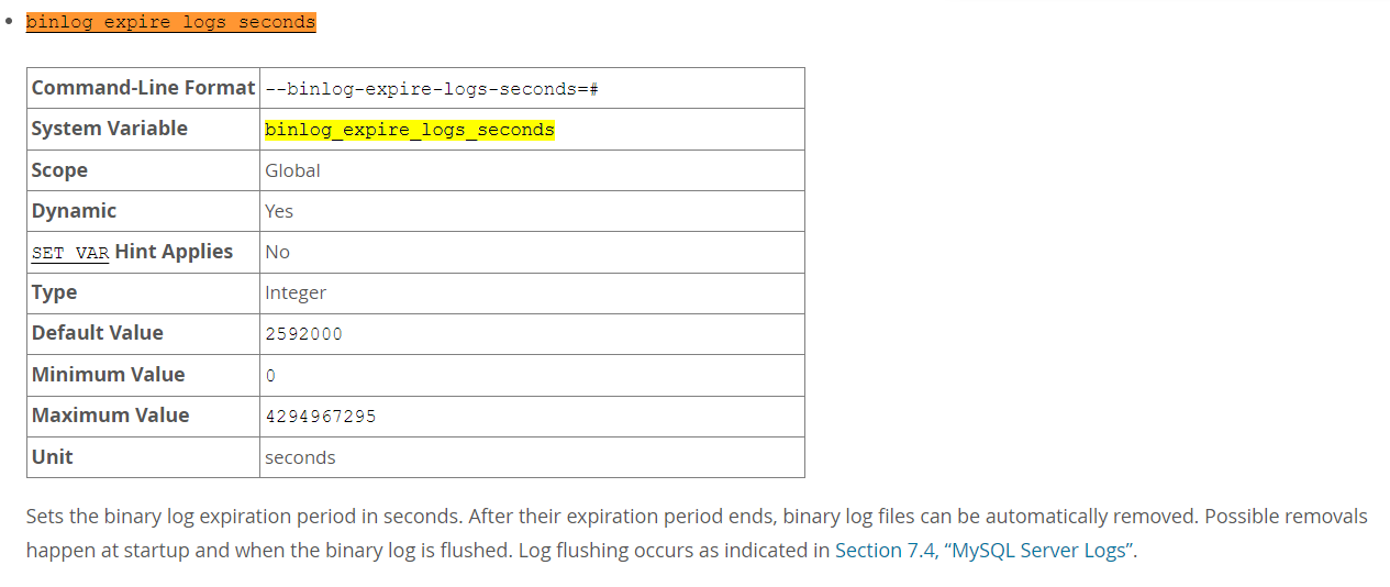 MySQL 8.0 超过 binlog_expire_logs_seconds 后过期的binlog日志竟然没有自动清理 - 墨天轮